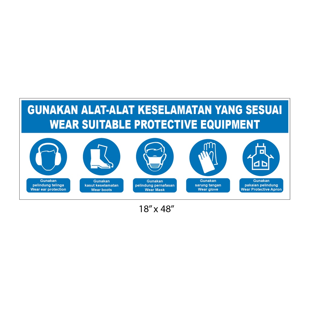 Gunakan Alat - Alat Keselamatan Yang Sesuai / Wear Suitable Protective ...