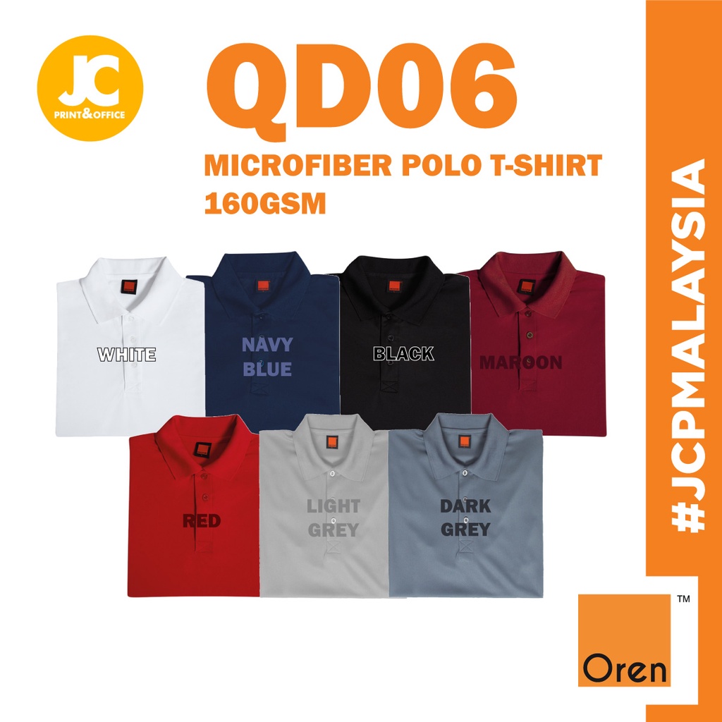JCP x OREN SPORT The Best Selling Quick Dry Polo T-Shirt QD06 Unisex ...