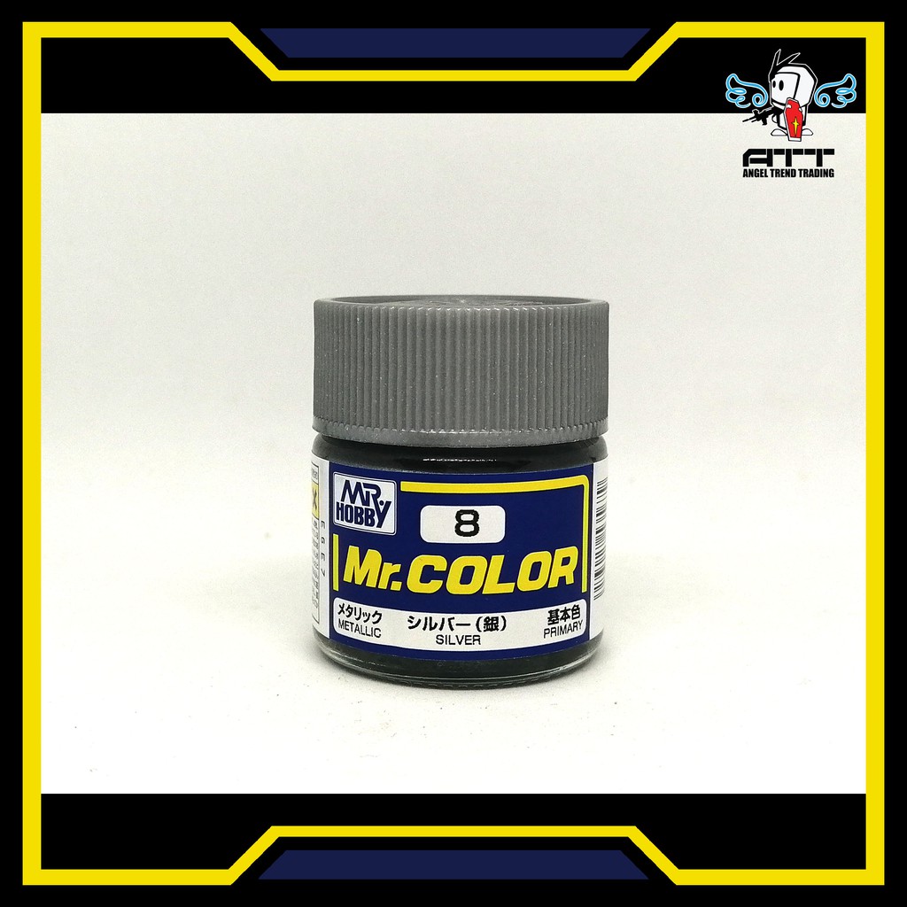 MR.COLOR 8 SILVER 10ML MR.HOBBY (Gunpla Gundam Paint Model Kit Tools ...