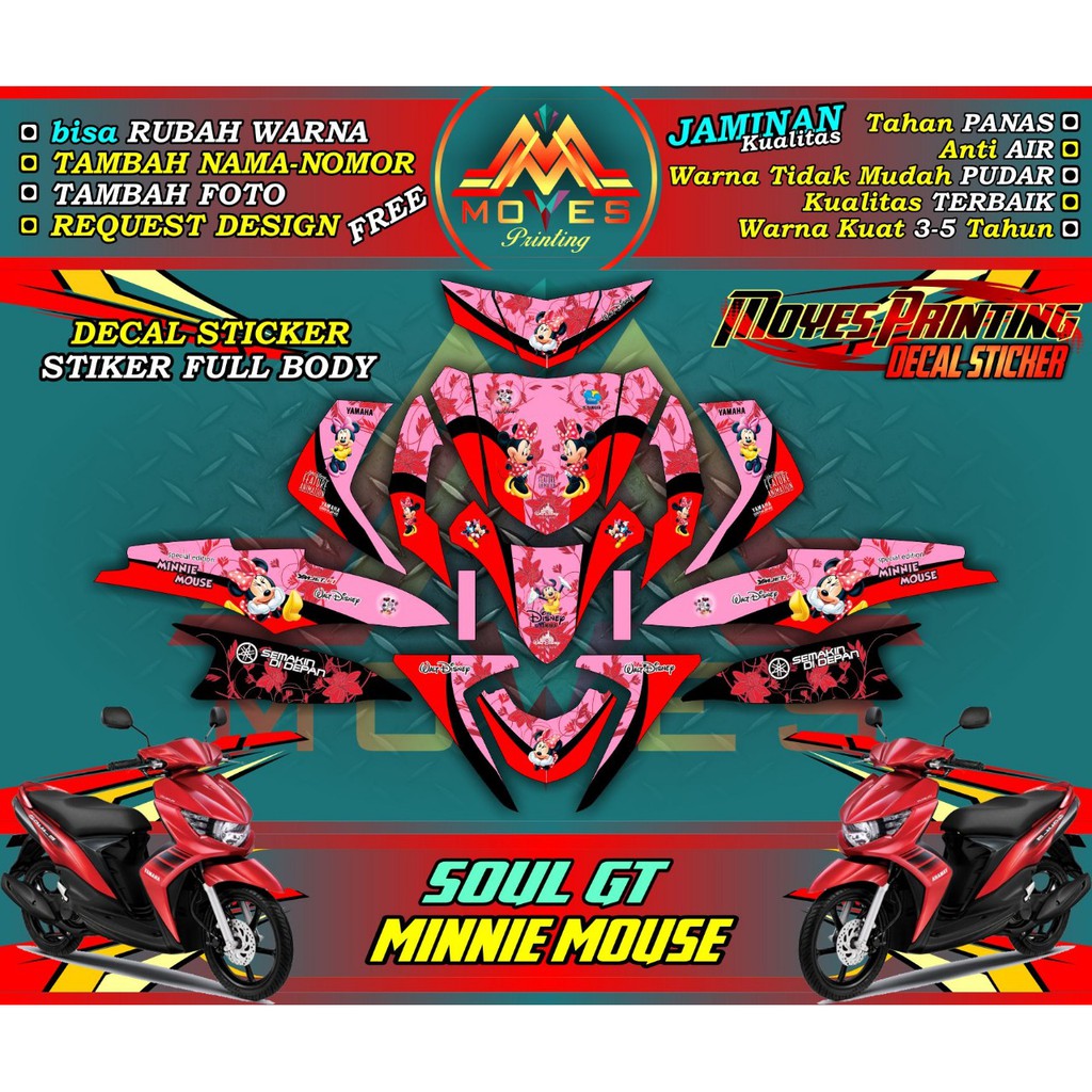 Soul gt Motorcycle decal Sticker soul gt full body Sticker For yamaha ...