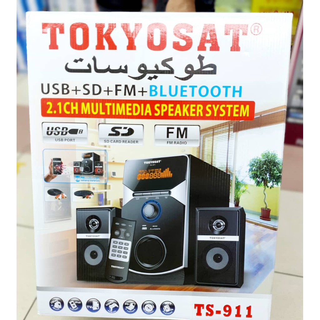 TOKYOSAT TS-911 Best Home Theatre Speaker 2.1 channel, Bluetooth/USB ...