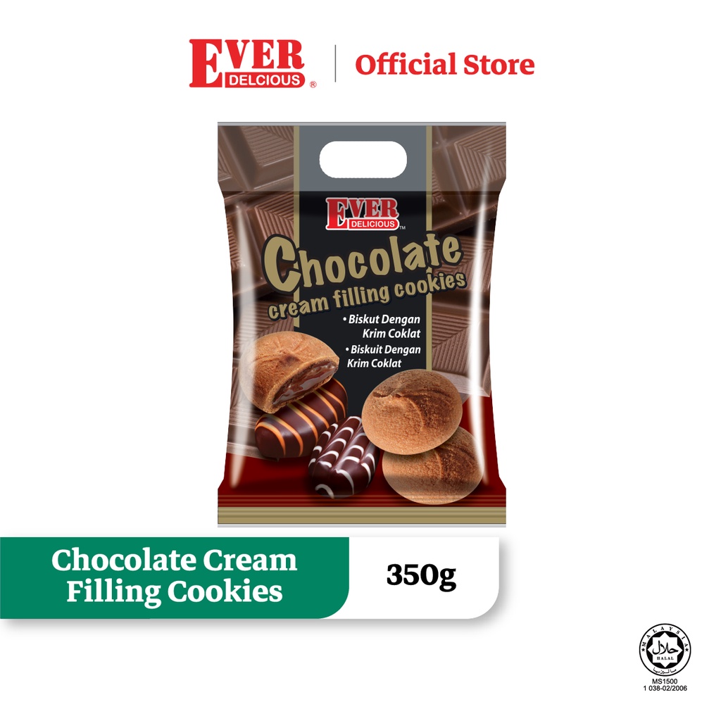 Ever Delicious Family Pack Chocolate Cream Filling Cookies-350G(35'S X ...