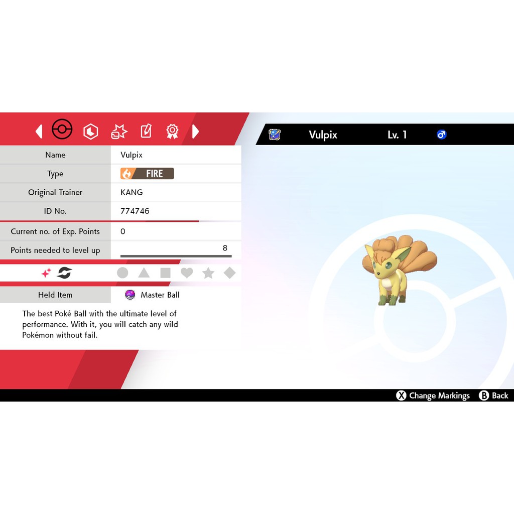 Pokemon Sword & Shield - 6IV Square Shiny Vulpix | Shopee Malaysia