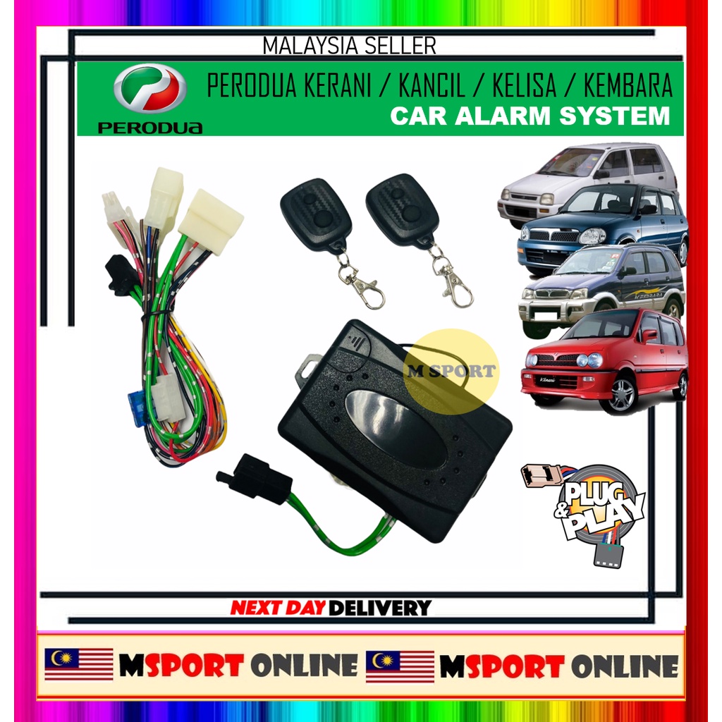 Perodua Kancil / Kelisa / Kenari / Kembara OEM ALARM SYSTEM PLUG & PLAY ...