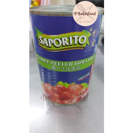 SAPORITO Whole Peeled Tomatoes 400gm | Shopee Malaysia
