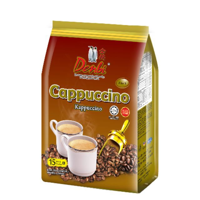 DENBI IPOH WHITE COFFEE / CAPPUCCINO 3IN1 (40G X 15 STICKS) | Shopee Malaysia