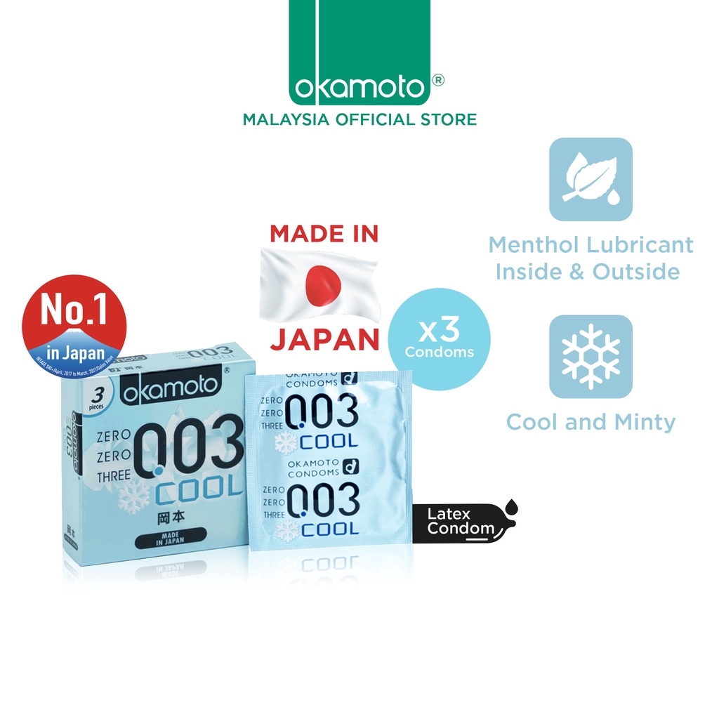 Okamoto 0.03 COOL (3s) | Shopee Malaysia