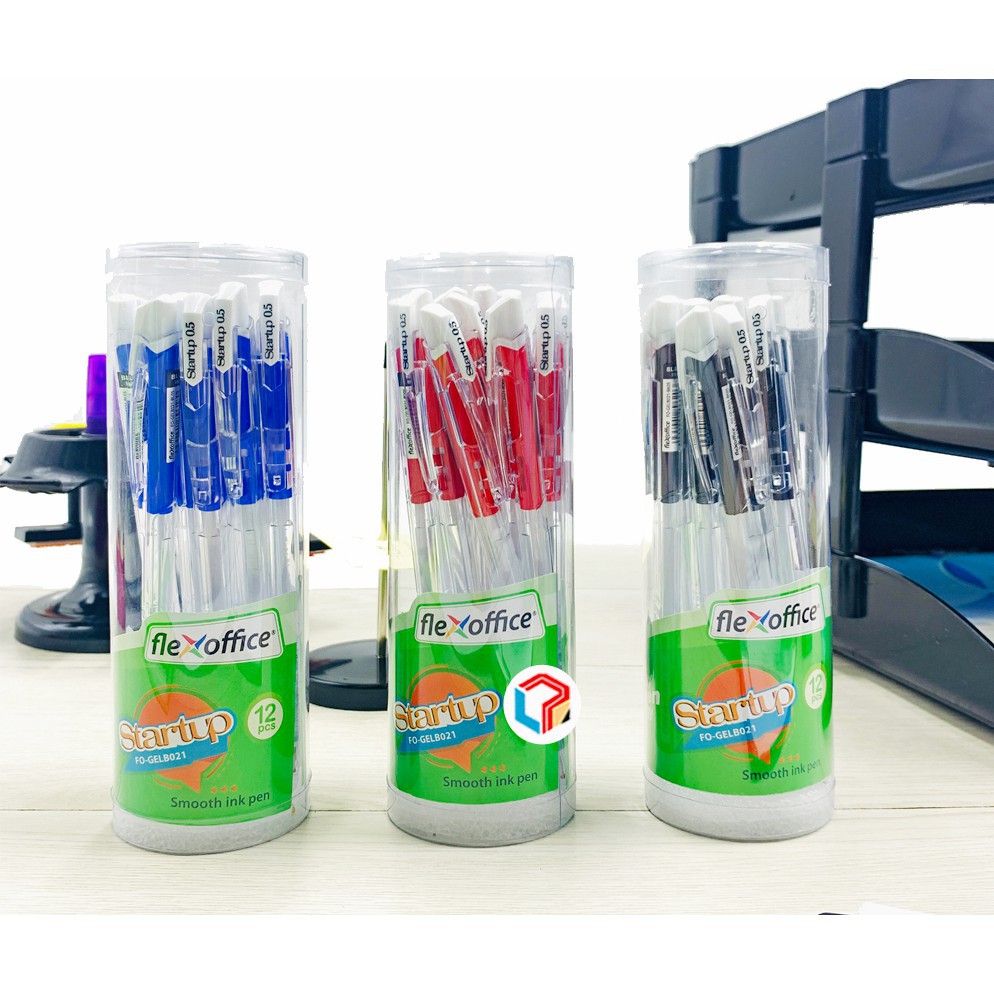 Flexoffice Startup Gel Ink Pen 0.5mm (12pcs/box) | Shopee Malaysia