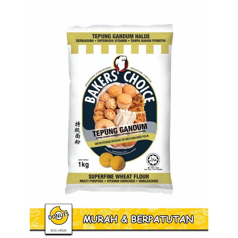 TEPUNG GANDUM BAKERS CHOICE 1KG | Shopee Malaysia