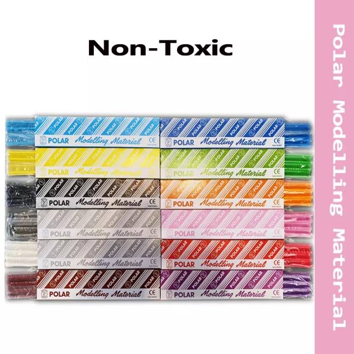 NIKKI Modelling Clay / POLAR Modelling Material /NON-TOXIC Plasticine ...