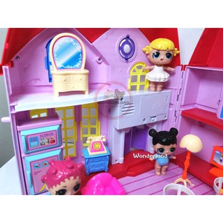 Little surprise doll Dream house 4 in 1 set Rumah LOL Rumah Mainan Doll ...