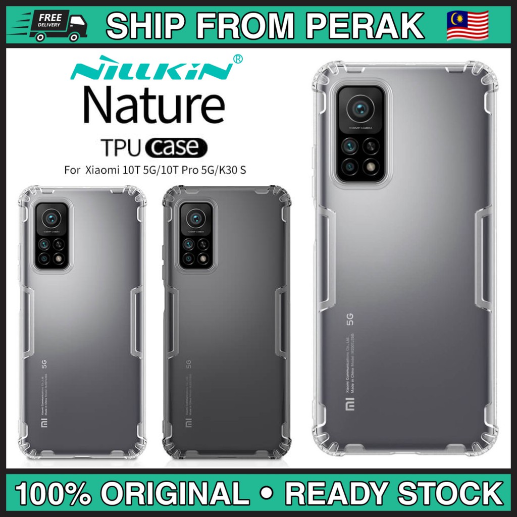 Nillkin Nature TPU for Xiaomi Mi 10T / Mi 10T Pro 5G Clear Case Cover ...
