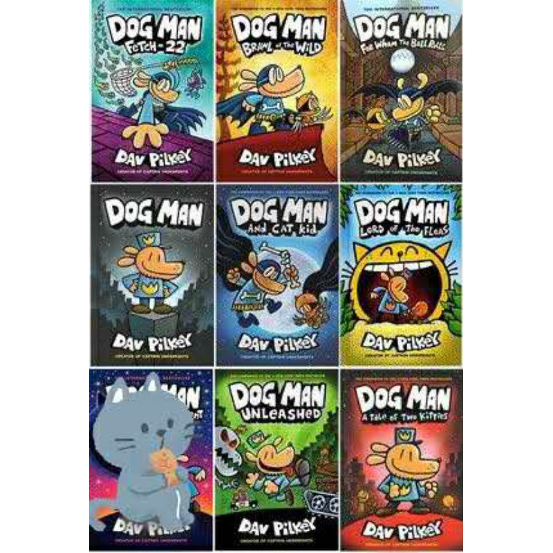 Popular Comic Books Dogman Dav Pilkey 8 books per set (HardCover ...