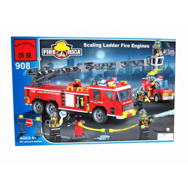 Fire Rescue - City Scaling Ladder Fire Truck | Shopee Malaysia