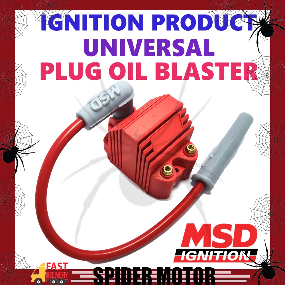 Original Japan MSD 1 SET UNIVERSAL PLUG COIL BLASTER WITH MSD IGNITION ...