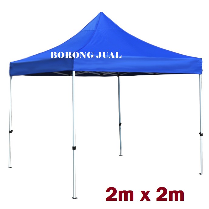 2m x 2m Extra THICKEN SOLID Foldable Canopy Tent Blue Grade A KHEMAH ...