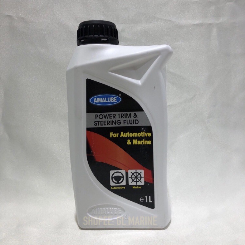 1LT AIMALUBE POWER TRIM & STEERING FLUID OIL MARINE OUTBOARD MOTOR ...