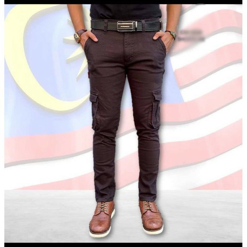 Seluar Kargo Slack 6 Poket Kain Tebal Cargo Pant Multi Pocket Seluar ...