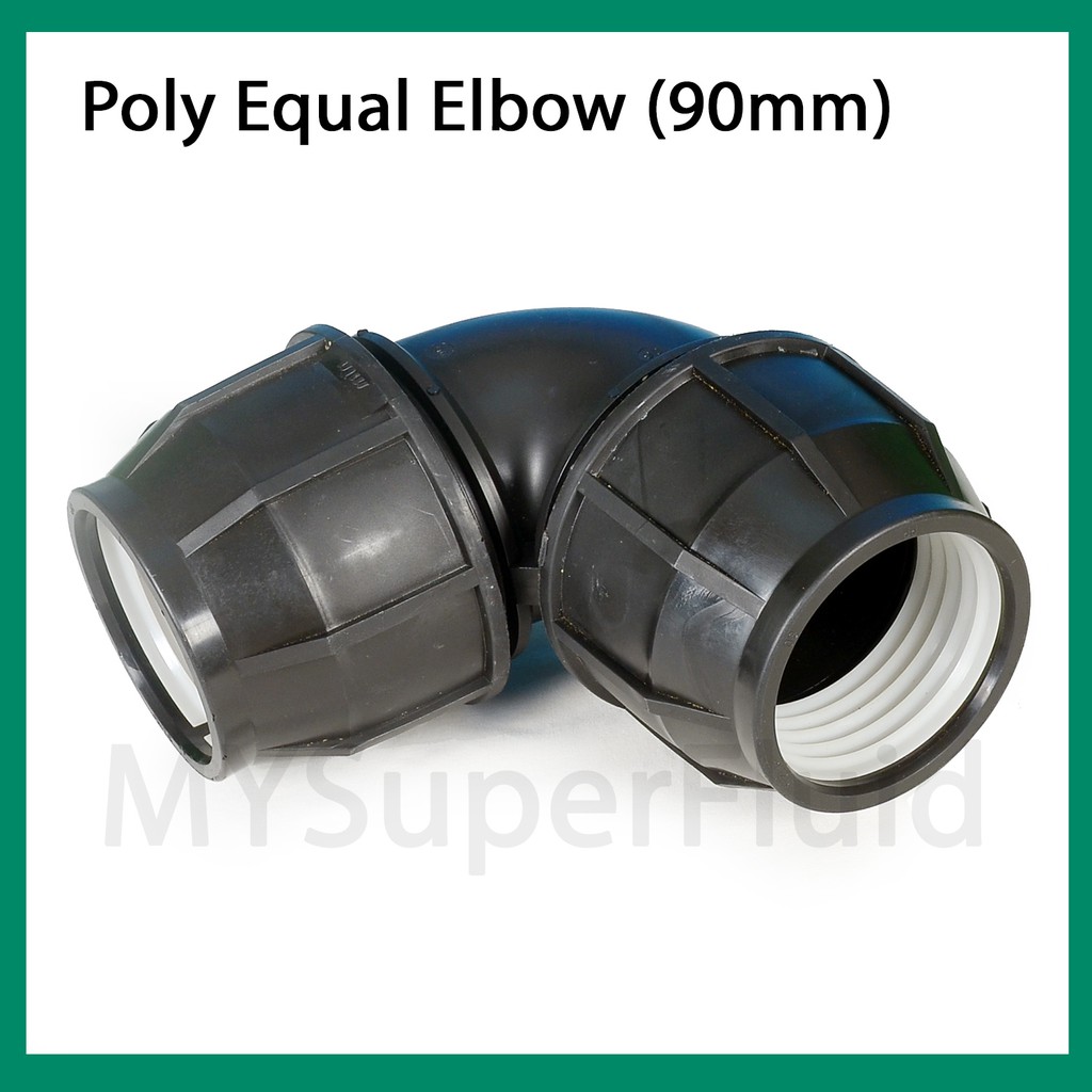 HDPE FITTINGS POLY EQUAL BEND ELBOW (90mm) | Shopee Malaysia