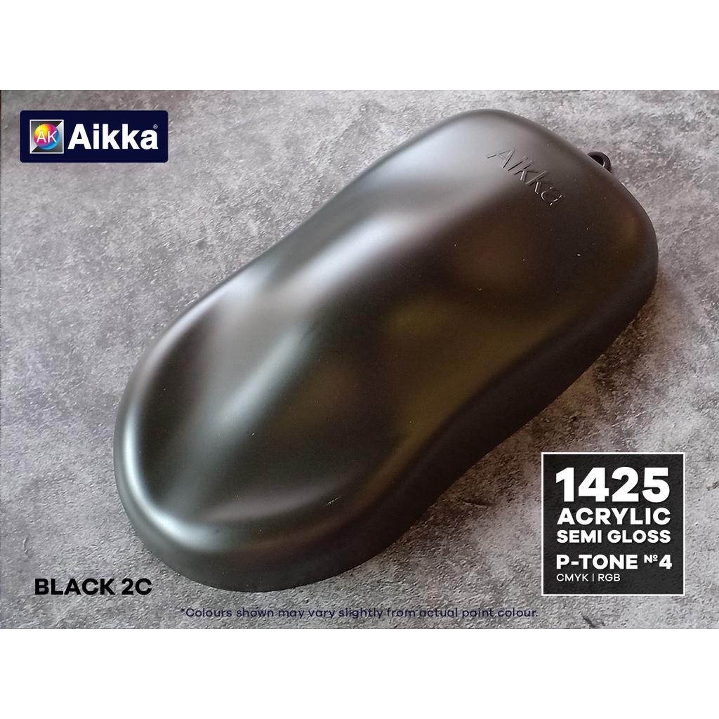 AIKKA Paint PANTONE Colour BLACK 2C / 1425 ACRYLIC SEMI GLOSS PAINT ...