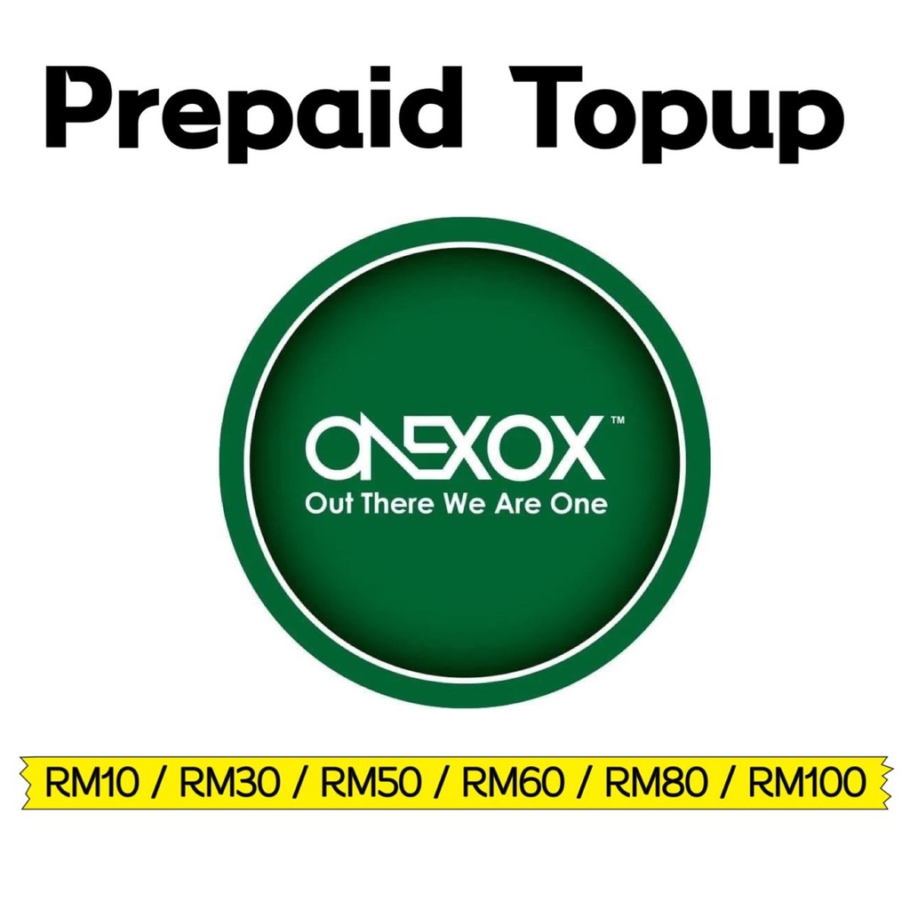ONEXOX PREPAID RELOAD & TOPUP | Shopee Malaysia