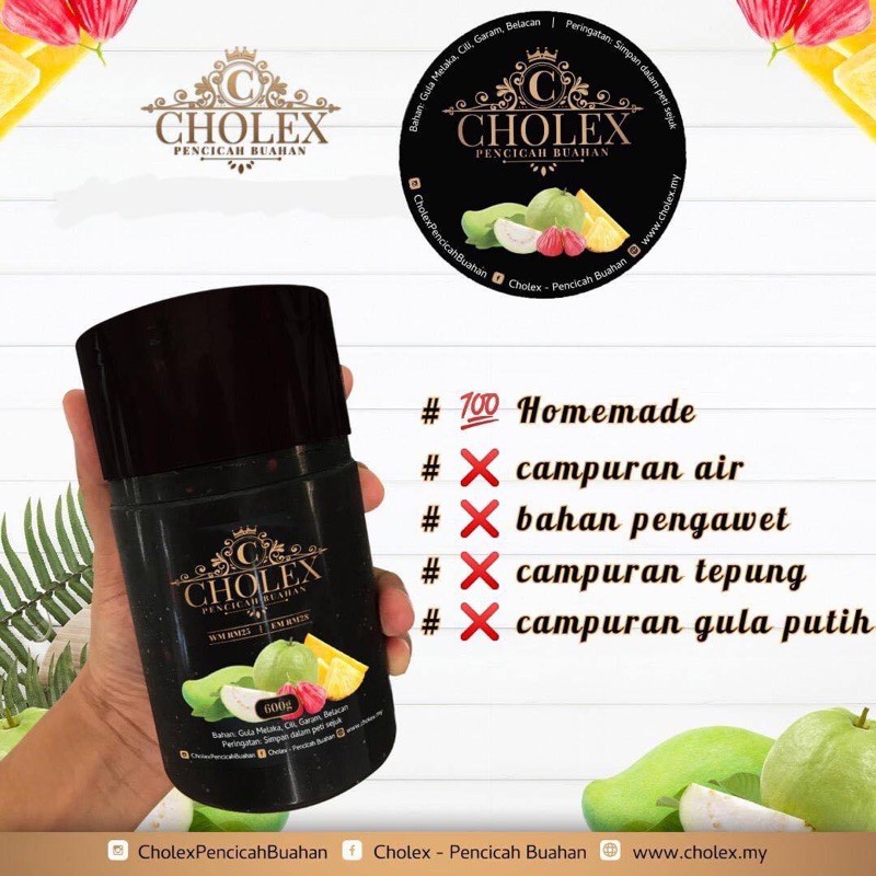 cholex 600g (pencicah buah-buahan) | Shopee Malaysia