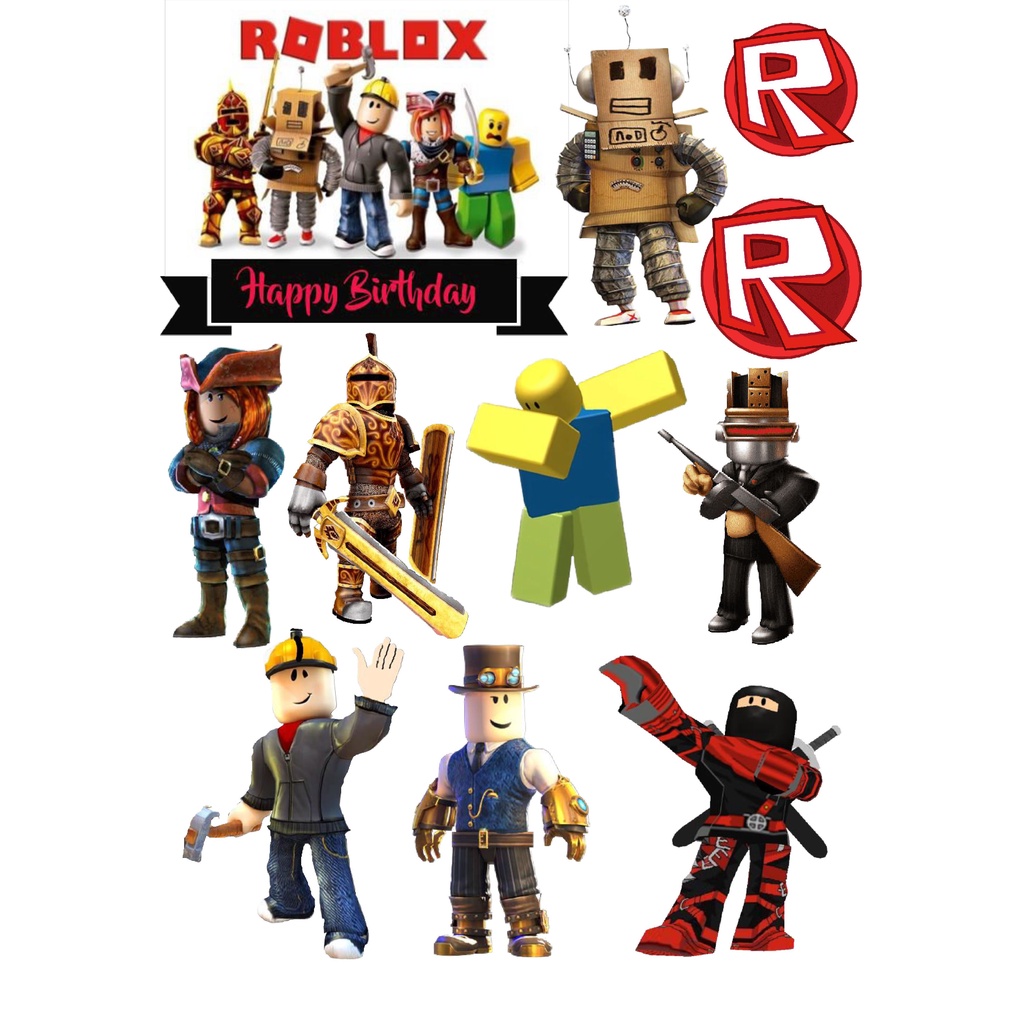 Roblox Roblox Cake Topper Printable Png,Roblox Png Free Transparent Png ...