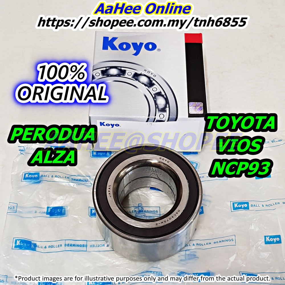 Front Wheel Bearing - Perodua ALZA MYVI D20N Toyota VIOS NCP93 YARIS NCP91 Original Koyo/NTN ...