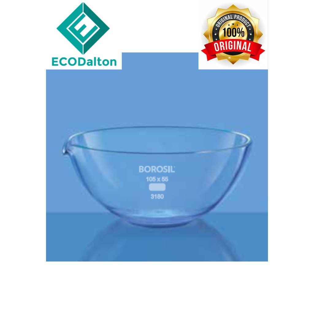 BOROSIL Evaporating Dishes, Flat Bottom, With Pour Out | Shopee Malaysia