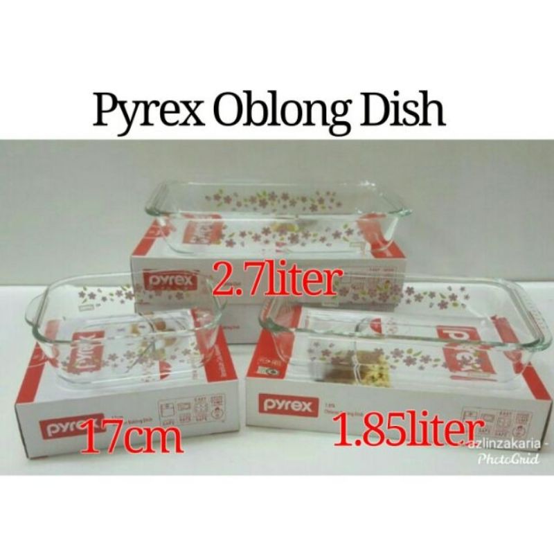 PYREX BAKAWARE OBLONG DISH SET COMBO | Shopee Malaysia