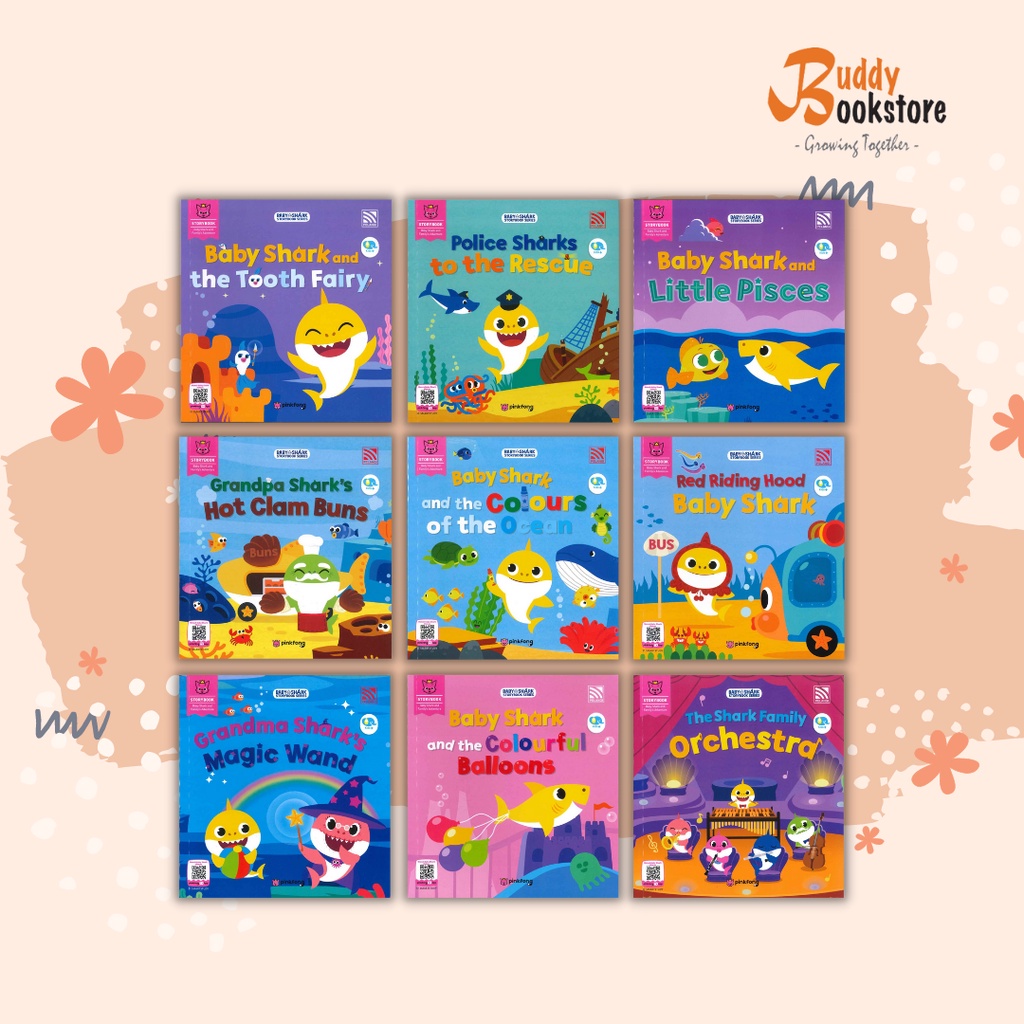 [BuddyBookstore] Story Book: Baby Shark Story Book Series Pelangi (New ...