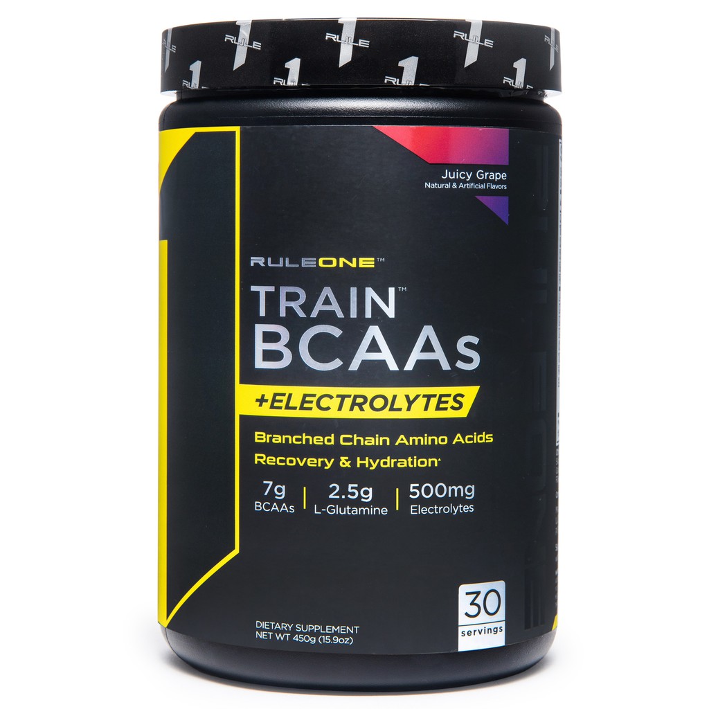 Rule 1 R1 Train BCAA Electrolyte 30 servings Post Workout, Amino Acids ...