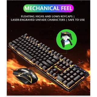Limeide GTX300 Wired Gaming Keyboard and Mouse Set with LED Color ...