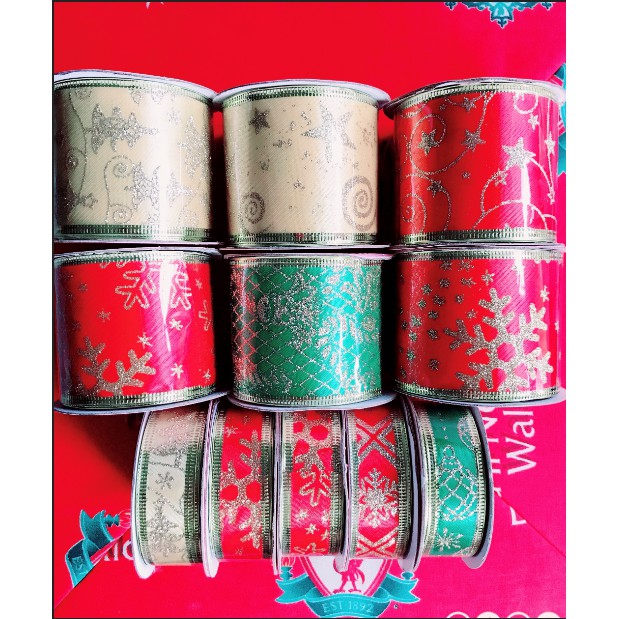 Angel corner : malaysia ready stock~ christmas ribbonS (small) - width ...