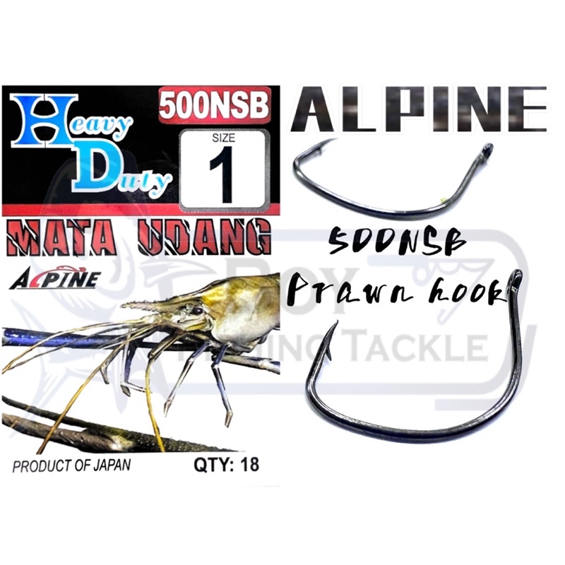 ALPINE PRAWN HOOK 500NSB MATA UDANG | Shopee Malaysia