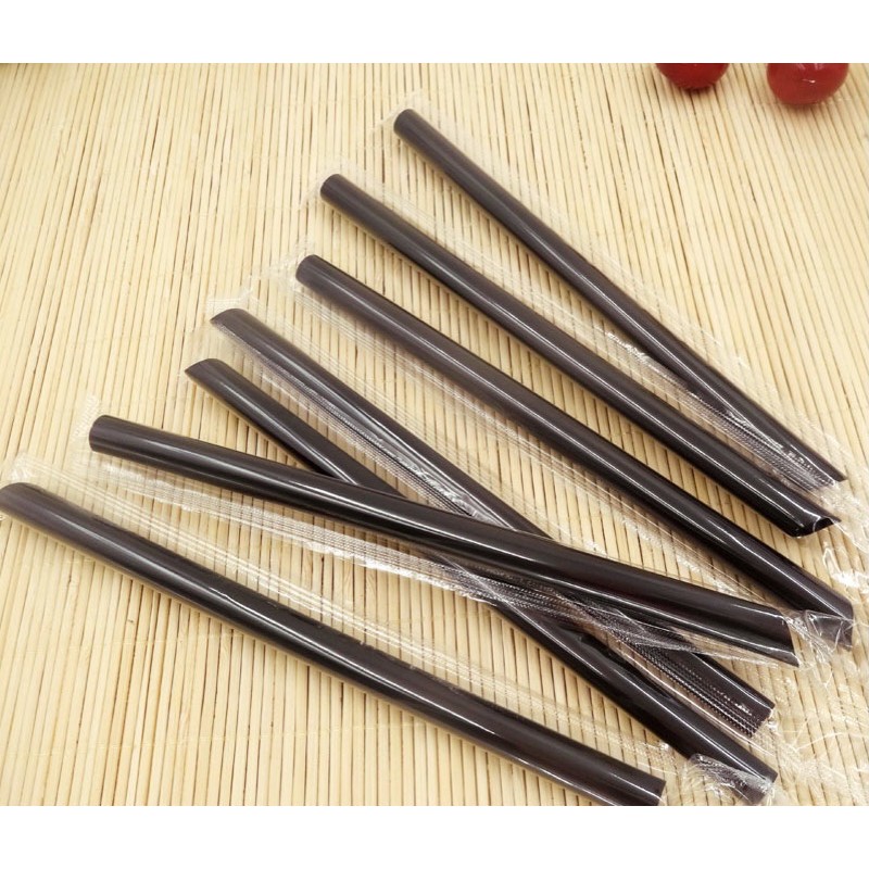 Giant Straw Shark End with IndividualPlastic OPP Wrapped for Bubble Tea ...