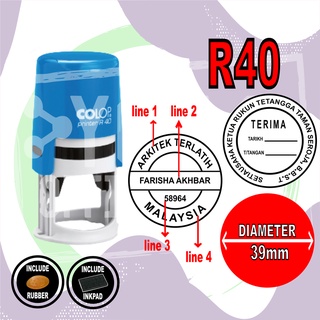 Cop bulat self inking berkualiti tinggi, Cop bulat SSM Chop Bulat Round Jenama : COLOP Austria ...
