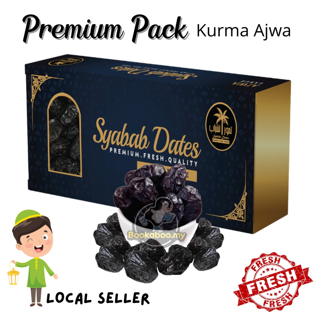 Premium Pack Kurma Ajwa (500g/1ctn) Large/Small Sizes High Quality ...