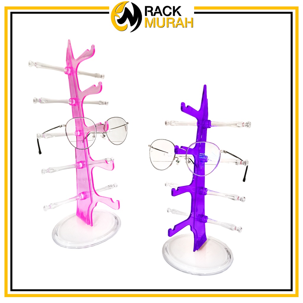 ACRYLIC COUNTERTOP 4-5 PAIR GLASSES SPECTACLE RACK DISPLAY STAND / RAK ...