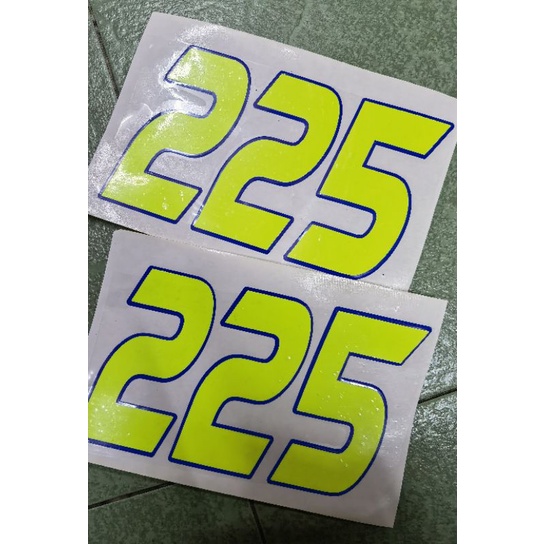 Cutting Sticker Number / Nombor (Lining / Different Colour) | Shopee ...