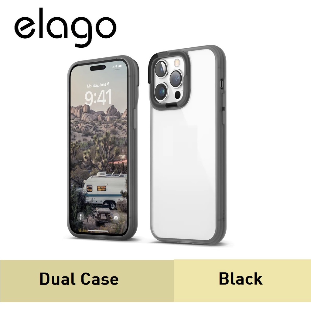 [ship from Johor] elago Dual Clear Case Compatible with iP14 Pro Max iP ...