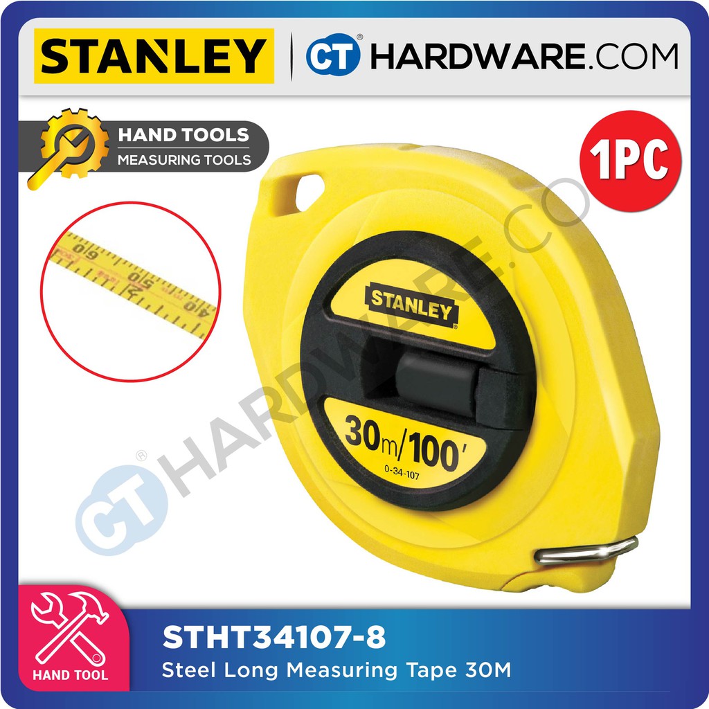 STANLEY STHT34107-8 STEEL LONG MEASURING TAPE 30M 34-107N | Shopee Malaysia
