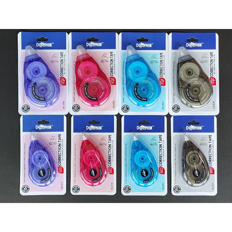 Dolphin Correction Tape 5MMx12M/24M | Shopee Malaysia