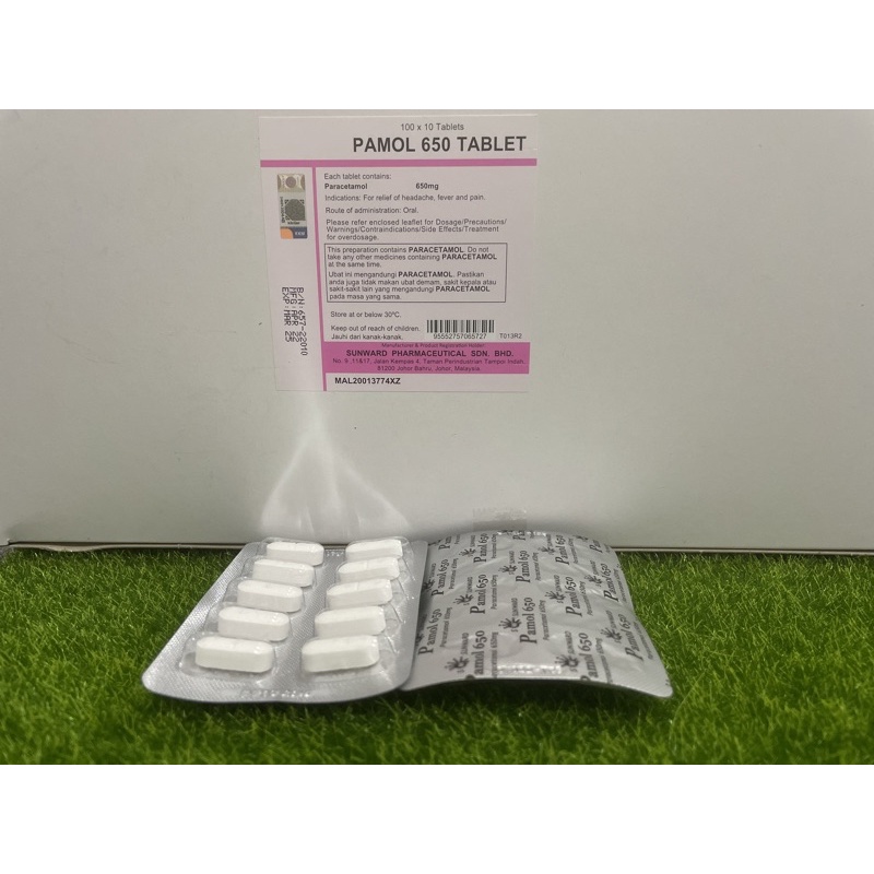 PAMOL 650 MG / PARACETAMOL 650 MG 10S | Shopee Malaysia