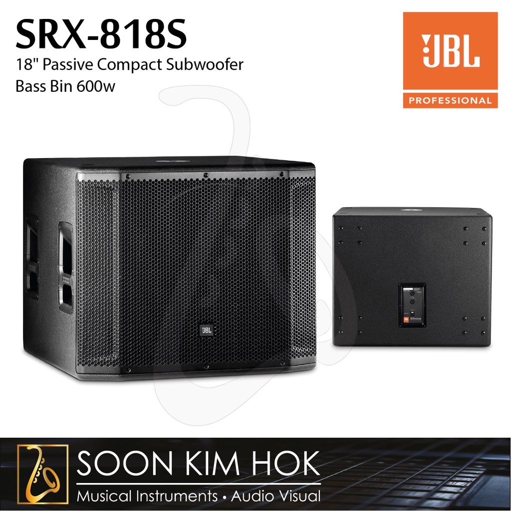 JBL SRX-818S 18" Passive Compact Subwoofer Bass Bin (600W 1200W 3400W ...