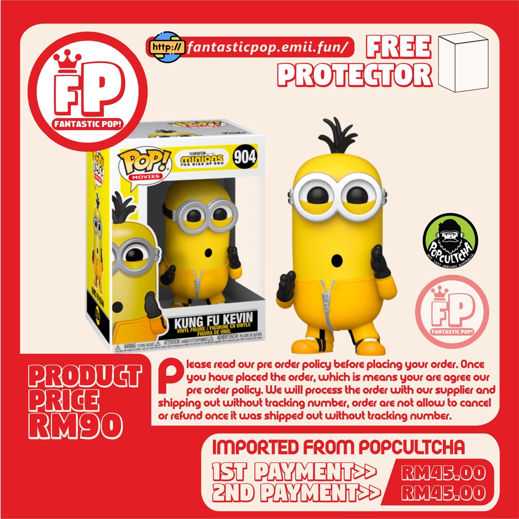 [POPCULTCHA ORDER] Funko POP ! Movies : Minions The Rise Of Gru - Kung ...