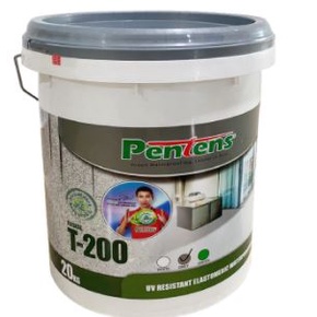 20KG - Pentens T-200 UV Resistant Elastomeric Waterproofing Coating T200 (GREY) *1 Tong Per ...