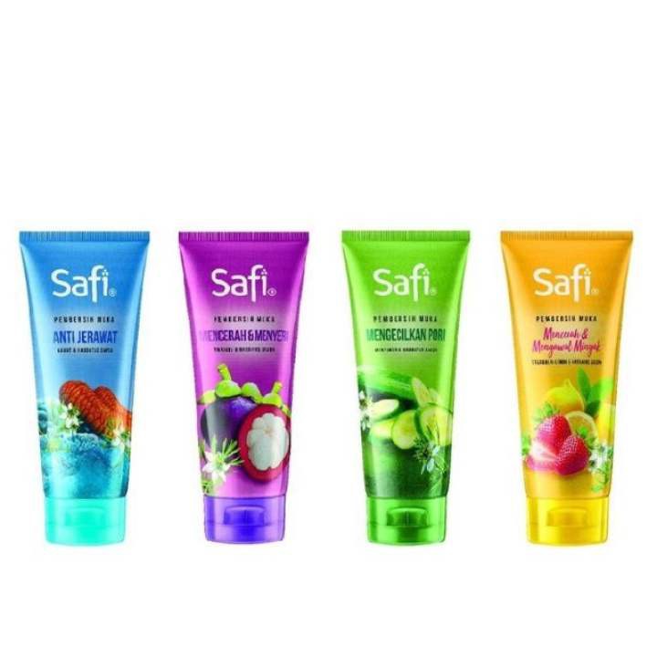 SAFI PEMBERSIH MUKA DENGAN HABBATUS SAUDA STRAWBERI & LEMON/MENTIMUN ...