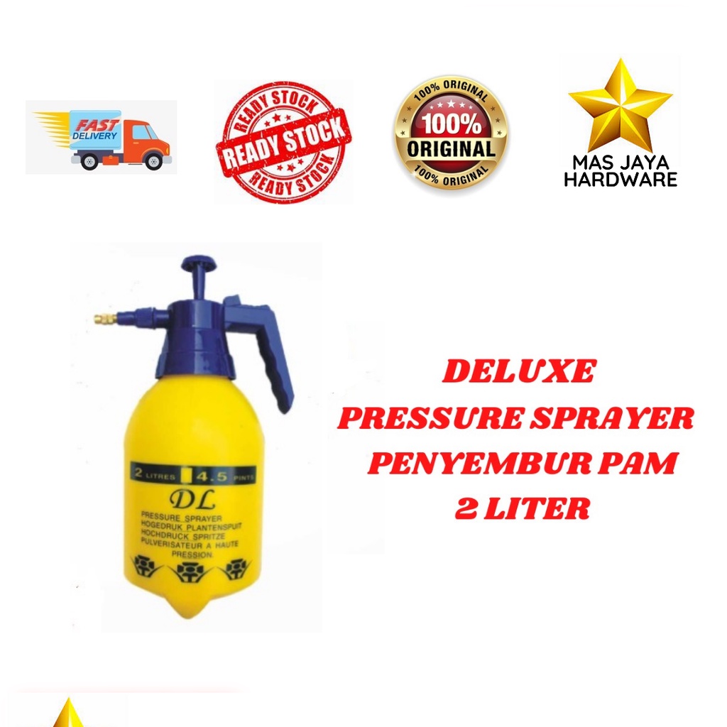 Original Deluxe 2L Pressure Sprayer Water Pump / Cleaning Spray ...
