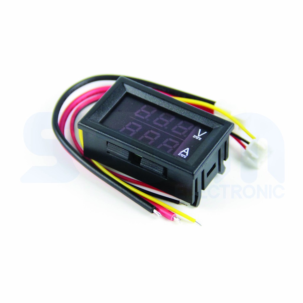 Mini Dual Digital Voltmeter Ammeter 3 Digit Voltage & Current Meter ...